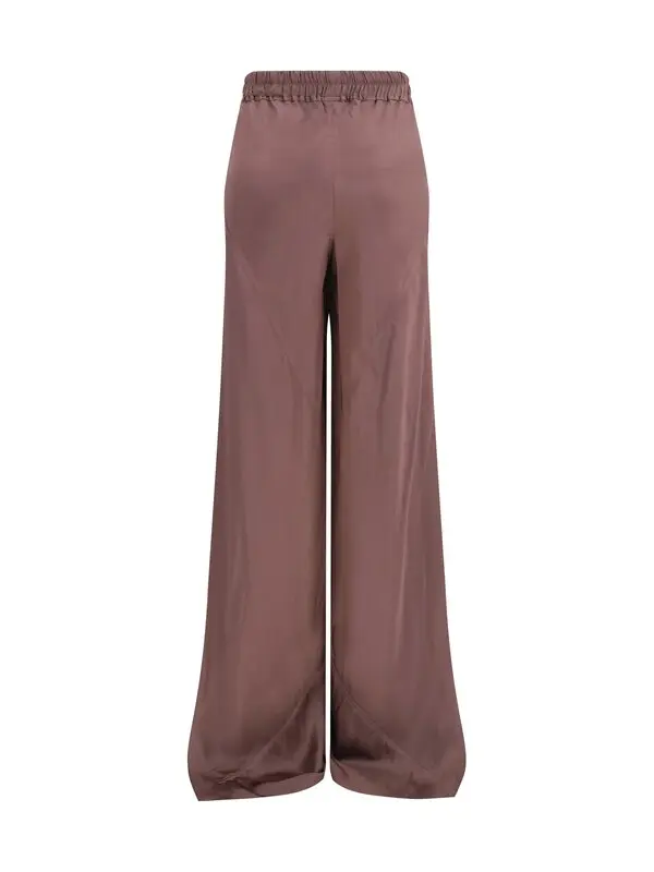 Rick Owens Silk Pants - Brown