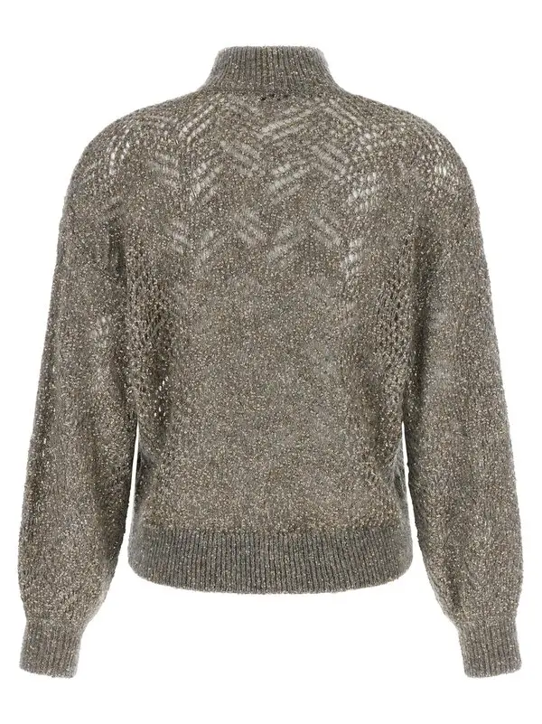 Brunello Cucinelli Dazzling Abstract Leaf' Sweater