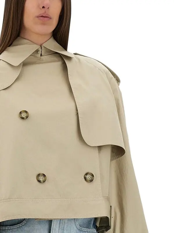Stella McCartney Short Trench Coat With Belt
