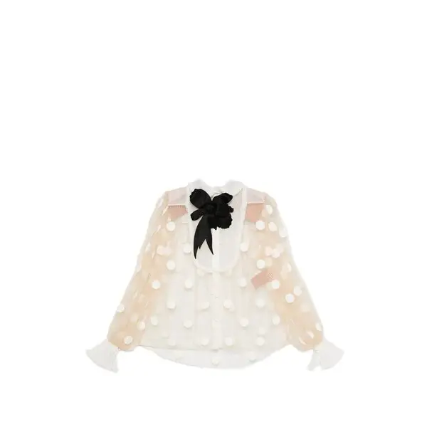 Valentino Garavani Neutrals Tops Blouses