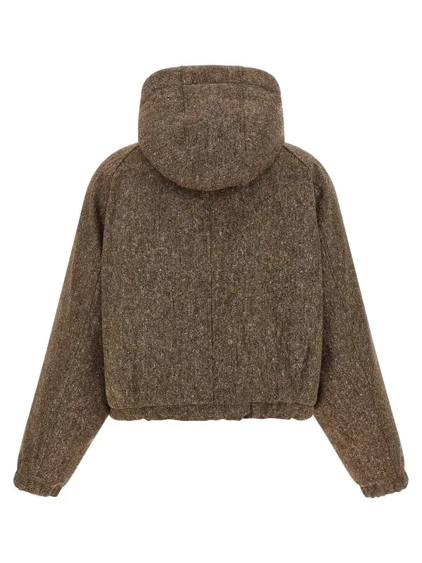 Brunello Cucinelli Donegal Tweed Down Jacket
