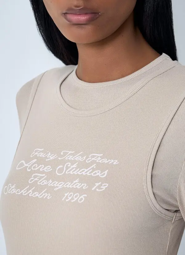 Acne Studios Logo Motif T-shirt