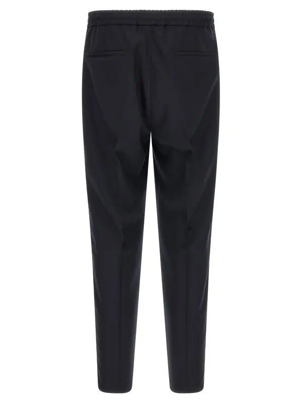 Brunello Cucinelli Wool Flannel Pants - Blue