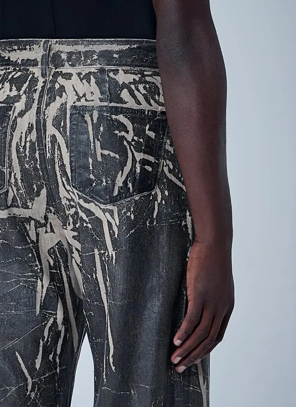 Rick Owens Geth Wide-leg Jeans - Black