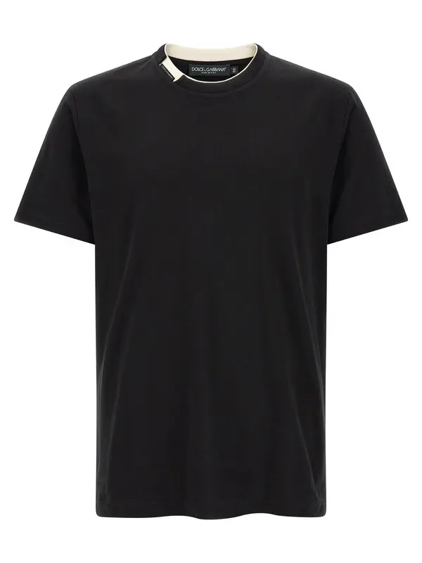 Dolce & Gabbana Double-layer Collar T-shirt