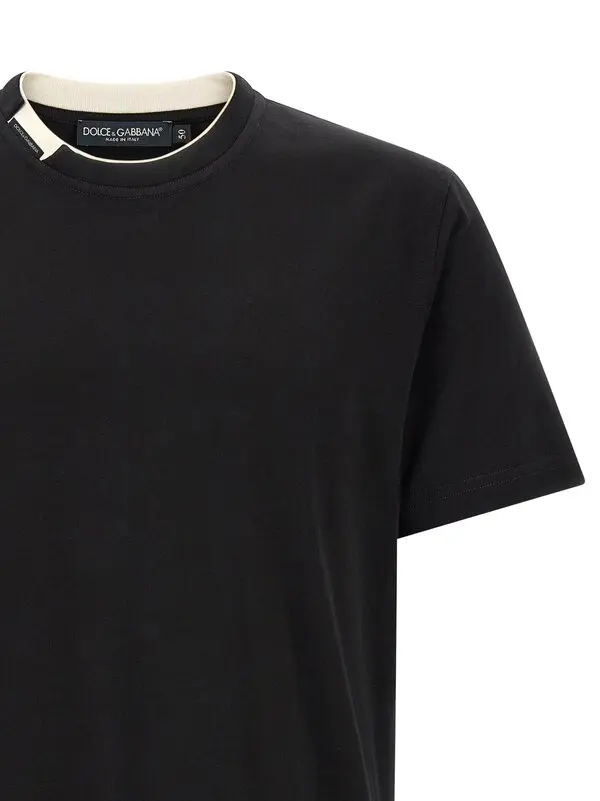 Dolce & Gabbana Double-layer Collar T-shirt