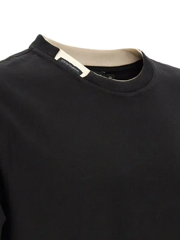 Dolce & Gabbana Double-layer Collar T-shirt