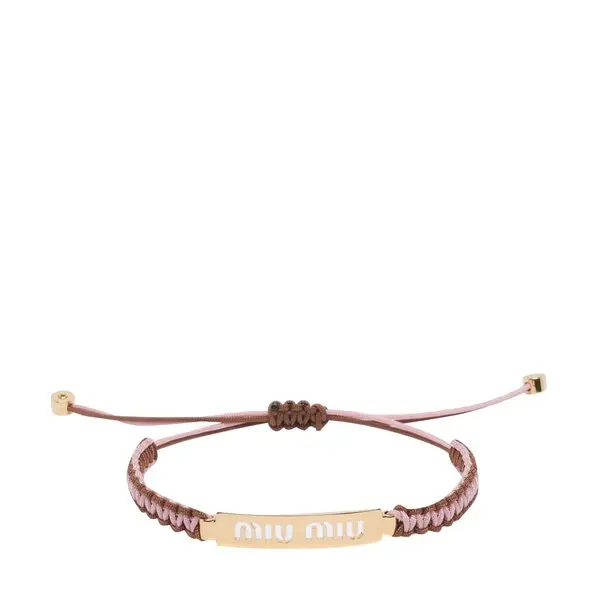 Miu Miu Logo Bracelet - Pink