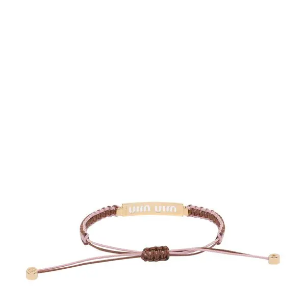Miu Miu Logo Bracelet - Pink