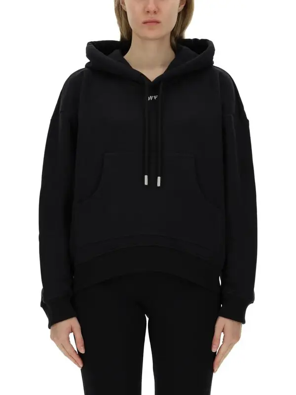 Off-White Sweatshirt With Logo - Black