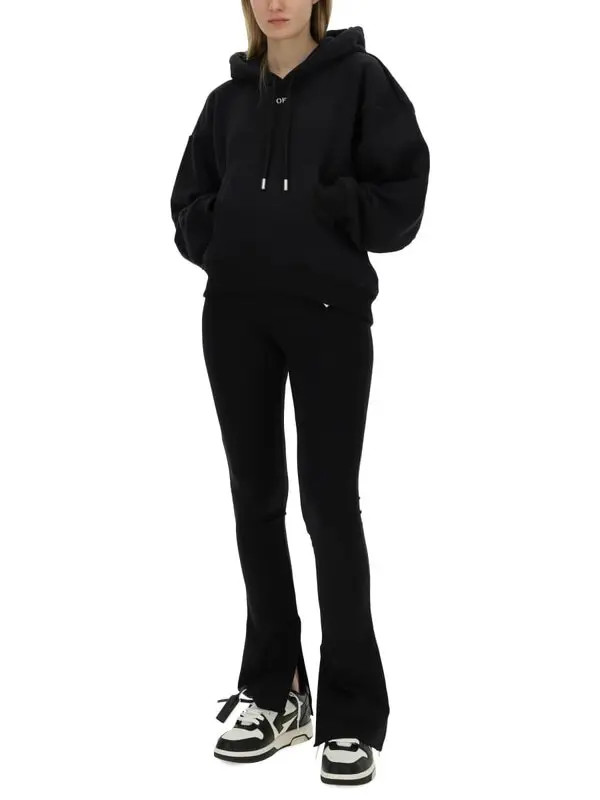 Off-White Sweatshirt With Logo - Black