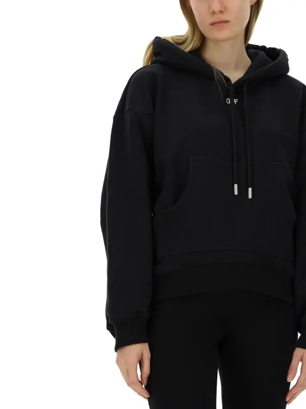 Off-White Sweatshirt With Logo - Black
