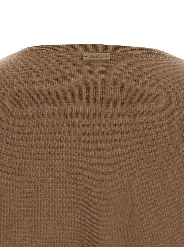 Max Mara Wool Crewneck Sweater - Brown