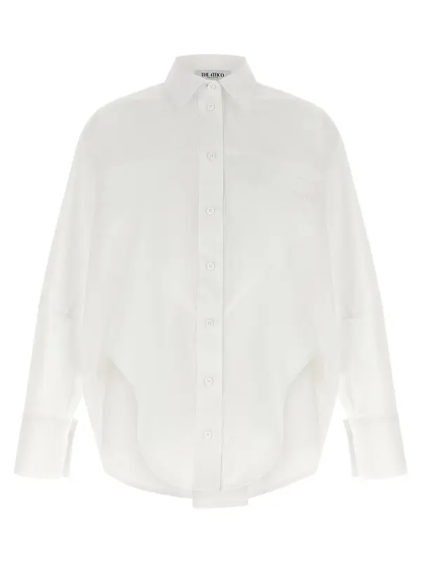 Attico Shaped Hem Shirt - White