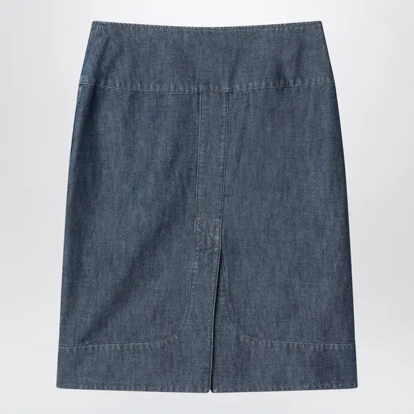 Fendi Chambray Denim Skirt
