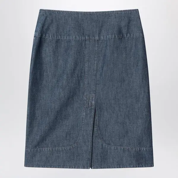 Fendi Chambray Denim Skirt