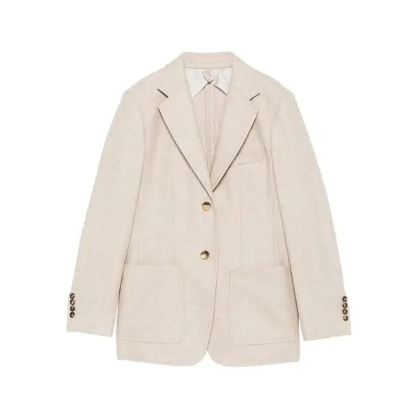 Max Mara Neutrals Jackets Blazers - Cream