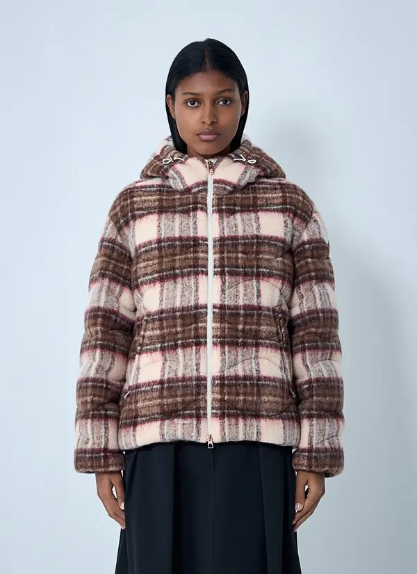 Moncler Cervi Short Down Jacket - Brown