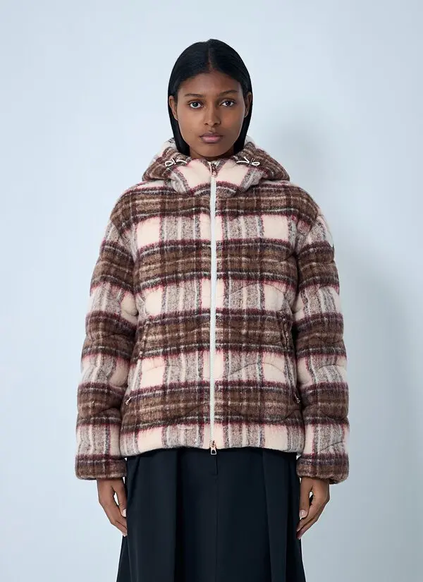 Moncler Cervi Short Down Jacket - Brown