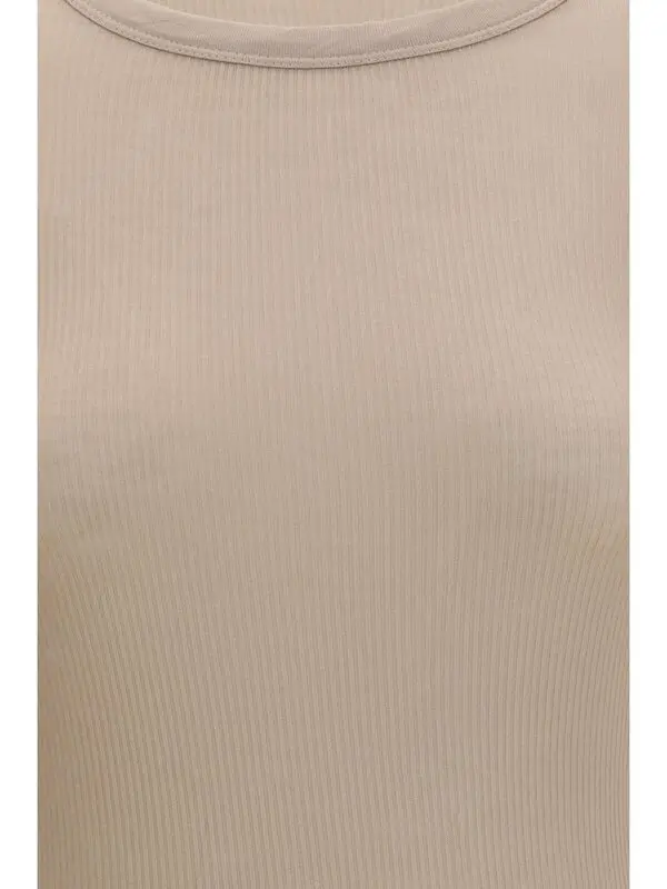 Rick Owens Ribbed Knit Long-sleeve Top - Cream