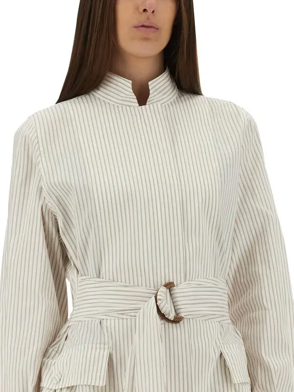 Fendi Cotton And Silk Blouson - Cream
