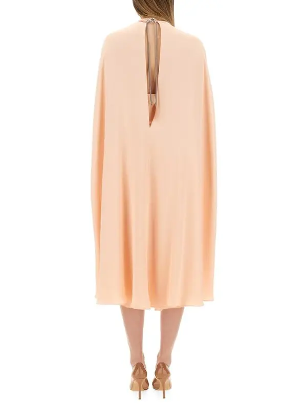 Max Mara Managua Silk Cape Effect Dress