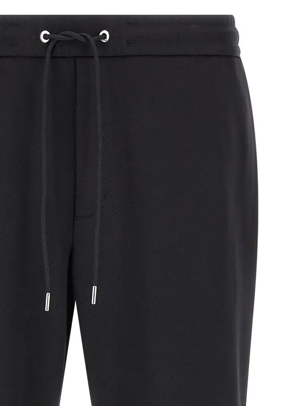 Moncler Logo Patch Joggers - Black