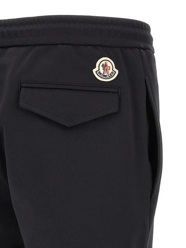 Moncler Logo Patch Joggers - Black