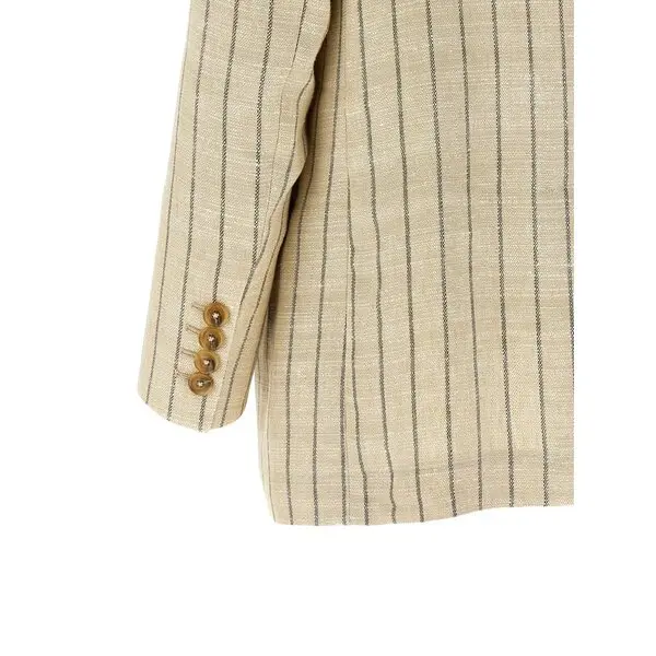 BLAZÉ MILANO Striped Double-breasted Blazer