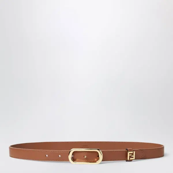 Fendi Sellier Leather Ff Belt