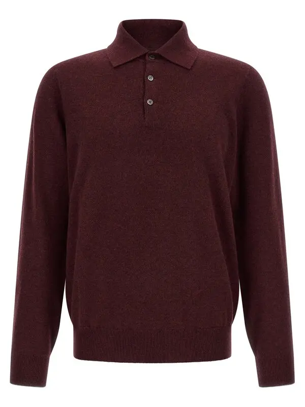 Brunello Cucinelli Cashmere Knit Polo Shirt