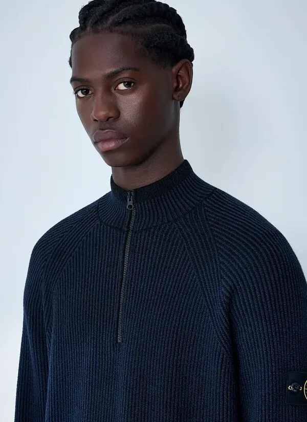 Stone Island Half-zip Logo Sweater