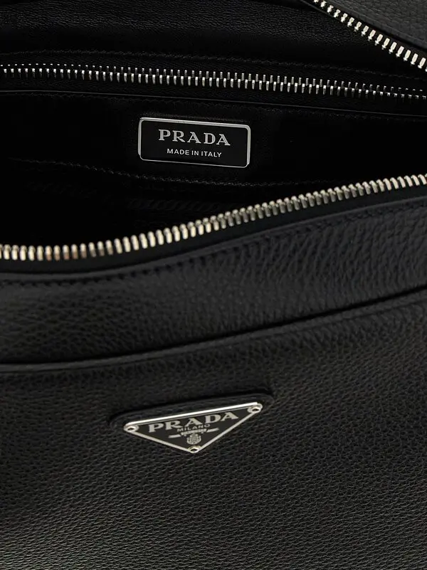 Prada Leather Shoulder Strap - Black