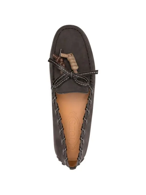 TOD'S Gommino Suede Leather Loafers - Multicolor