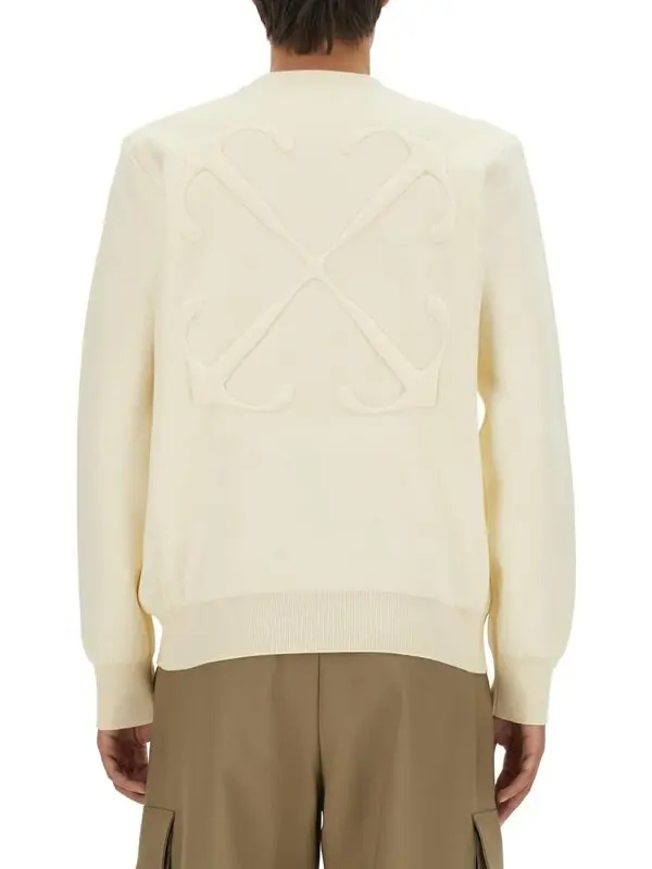 Off-White Sweatshirt With Logo - White
