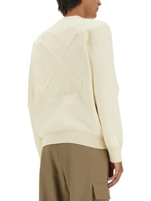 Off-White Sweatshirt With Logo - White