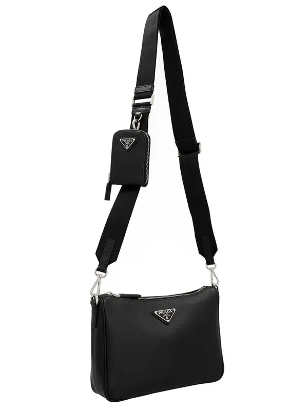 Prada Re-nylon & Saffiano Crossbody Bag