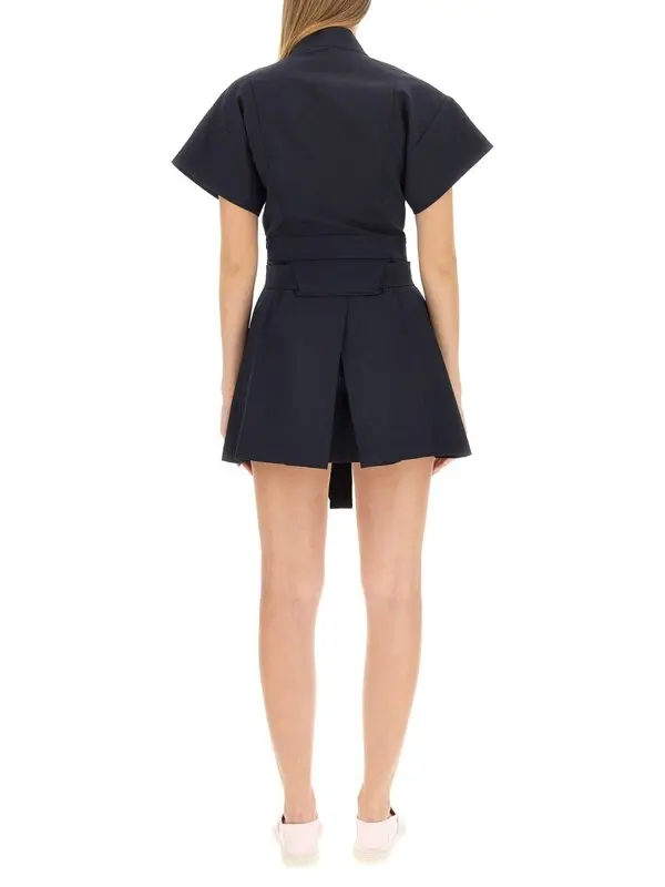 Kenzo Wool Mini Kimono Dress