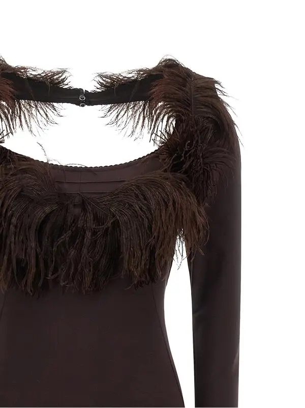 Attico Feather Dress