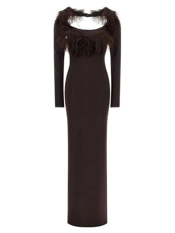 Attico Maxi Dress - Brown