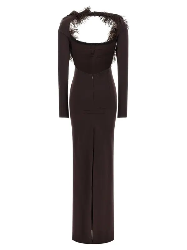 Attico Maxi Dress - Brown