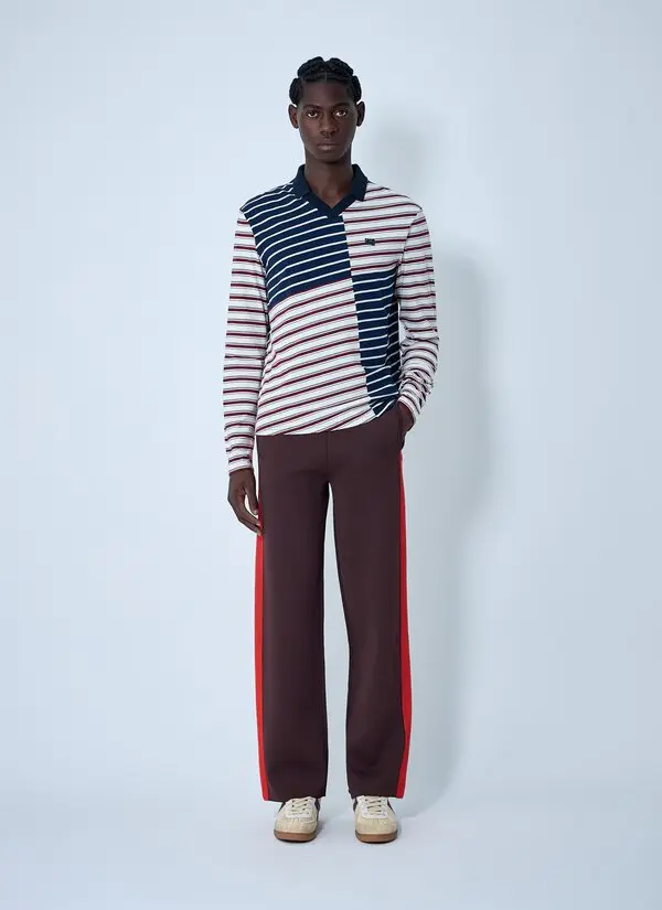 WALES BONNER Logo Motif Polo Shirt