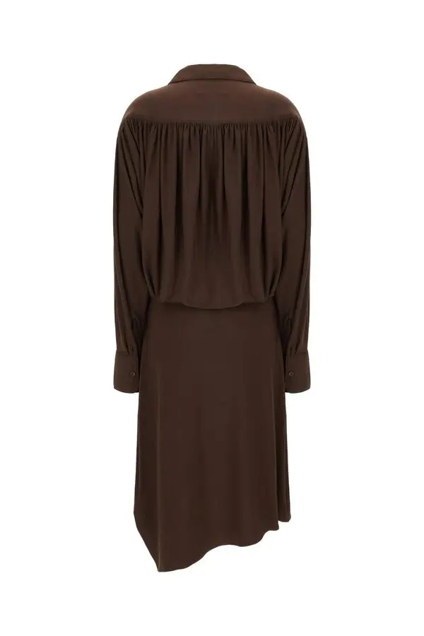 Coperni Asymmetrical Belted Shirt Dress - Multicolor