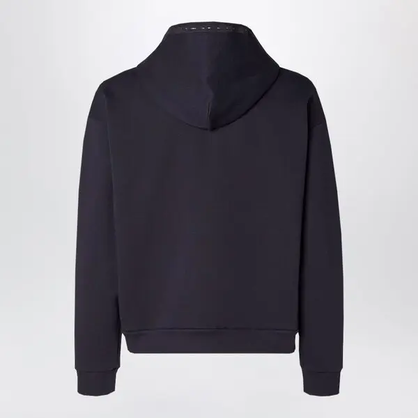 Fendi Navy Cotton Zip-up Hoodie