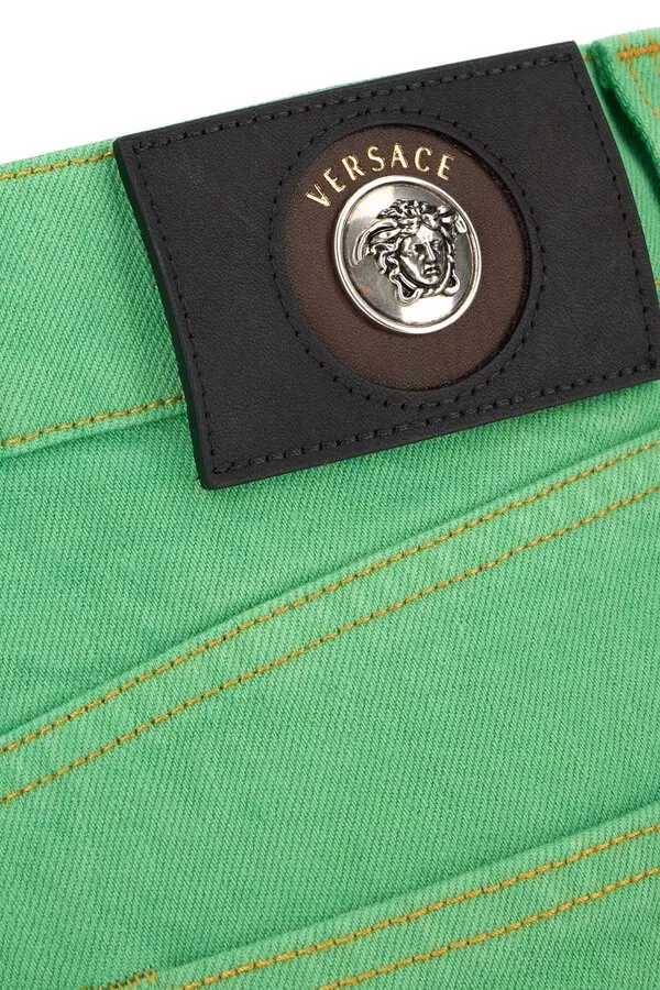 Versace Straight Leg Jeans - Multicolor
