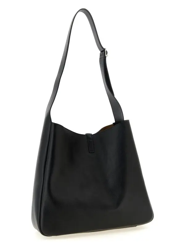 Saint Laurent Le 5 À 7 Gobo Maxi Shoulder Bag - Black