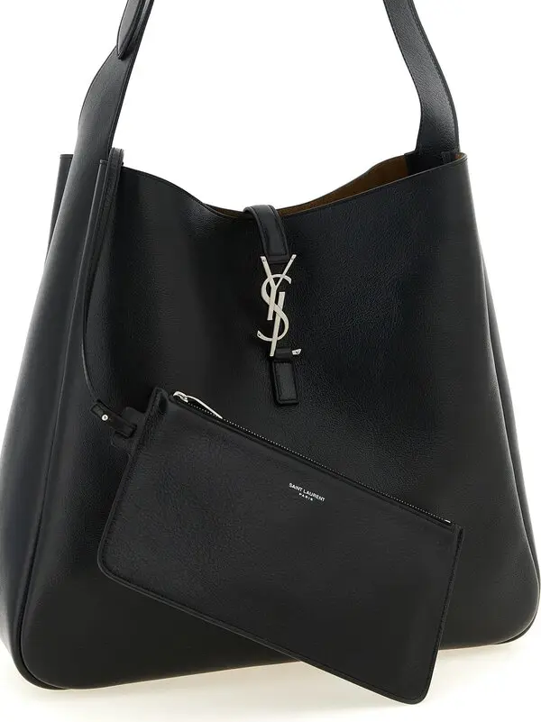 Saint Laurent Le 5 À 7 Gobo Maxi Shoulder Bag - Black
