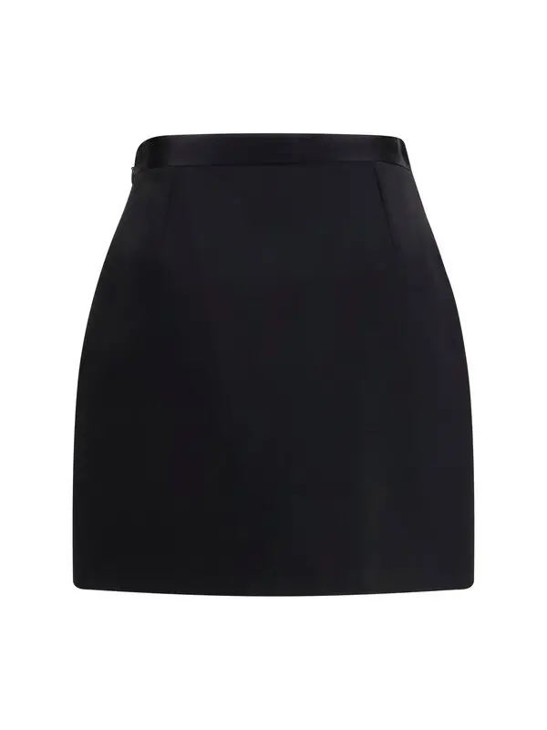 Versace Wool Mini Skirt