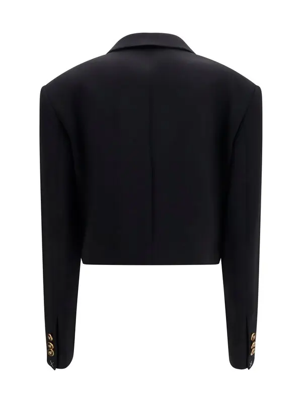 Versace Cropped Wool Blazer