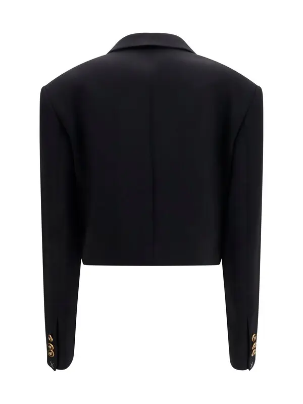 Versace Cropped Wool Blazer